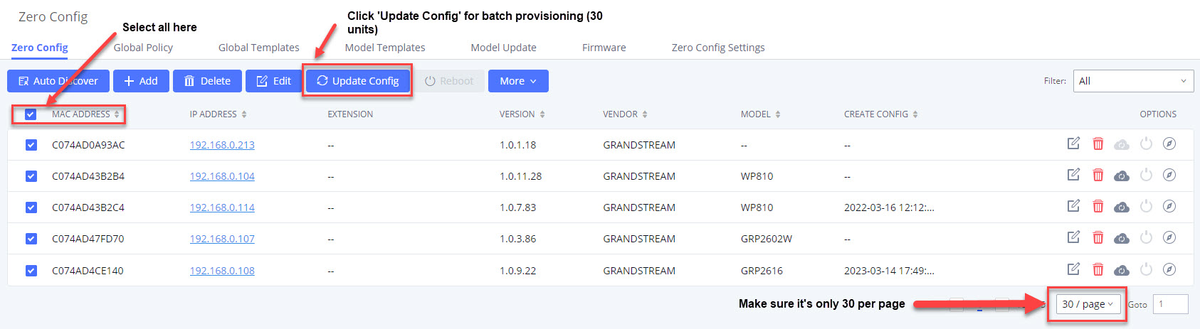 Good practices on the Zero Config feature in the Grandstream UCM series ...